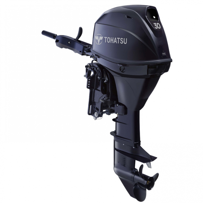Tohatsu 30hp Outboard, Tohatsu MFS30 EPT, Power Tilt, Electric Start, Remote Control, 15 amp ...